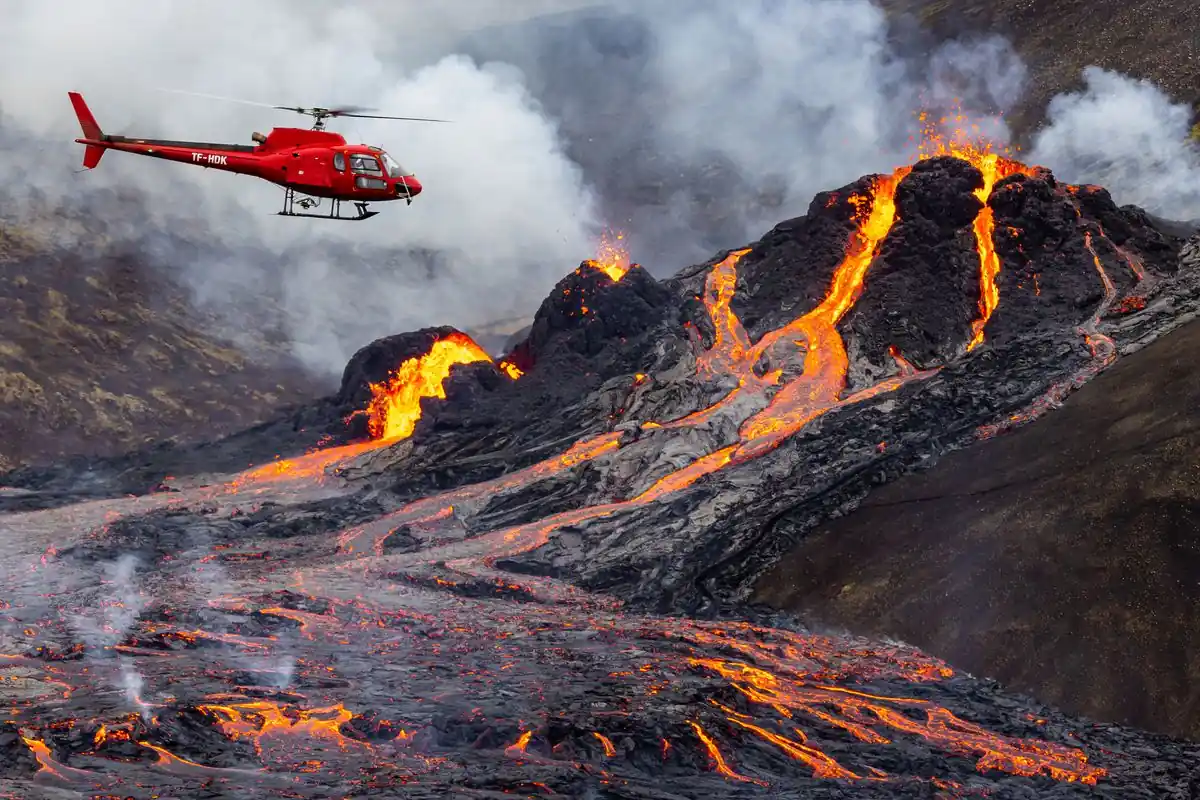 Fire From Ice: Volcano erupts in Iceland, Revealing Secret Beneath ...